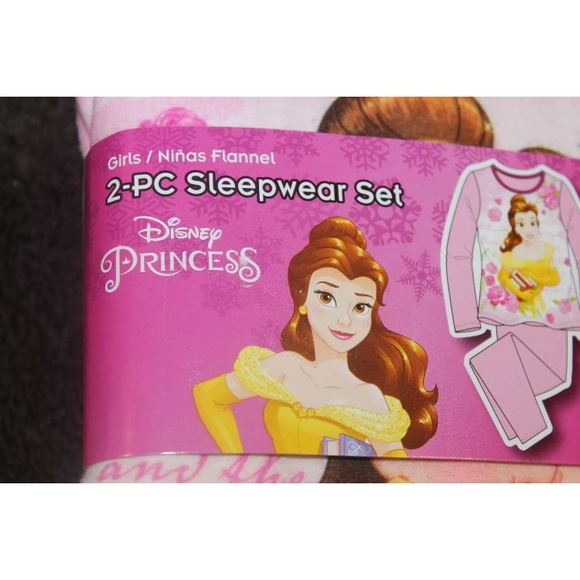 Disney | Pajamas | Disney Princess 2piece Sleepwear Set Flannel New ...
